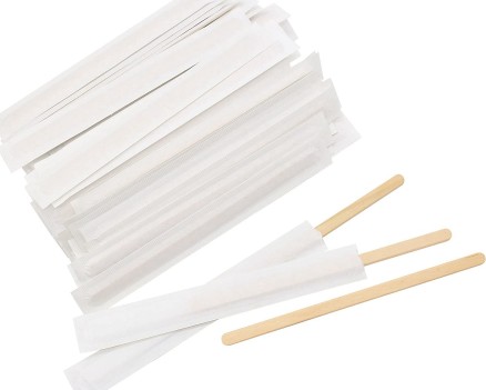 Individually Wrapped Wooden Stirring Stick Pack - King Cup